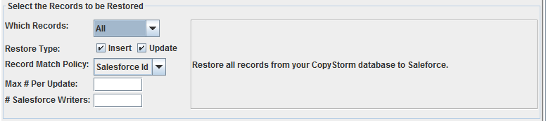 Records to Restore Editor - Capstorm Learning Center