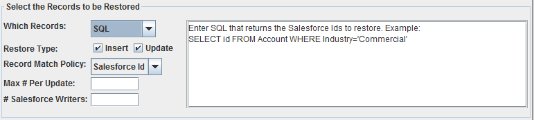 Records to Restore Editor - Capstorm Learning Center