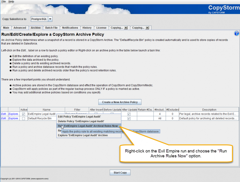 How to Setup a Custom Archive - Capstorm Learning Center