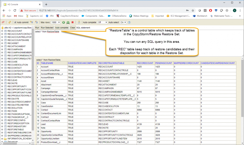 Command Line (H2 Console) - Capstorm Learning Center
