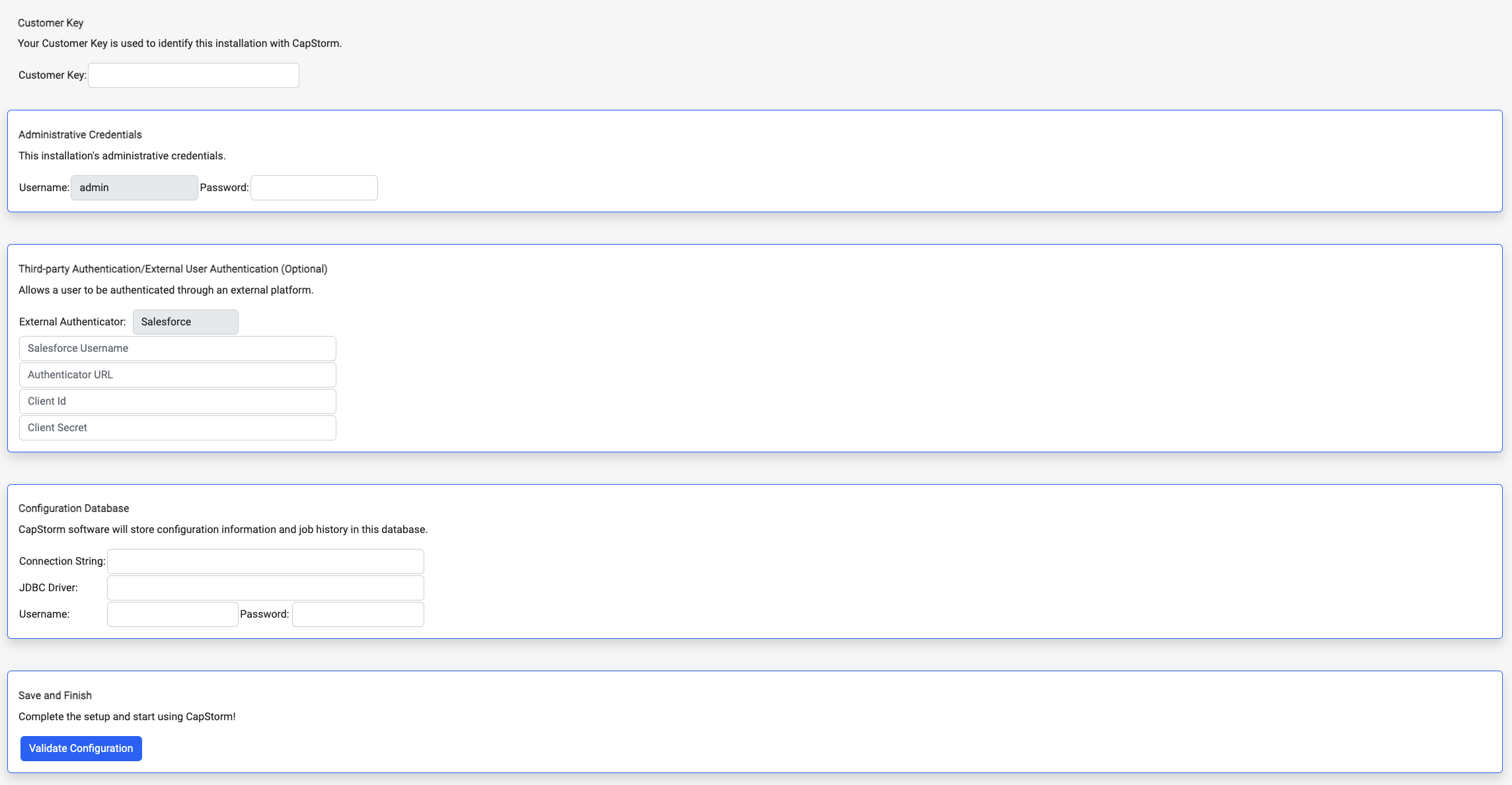 Installation Instructions - Capstorm Learning Center