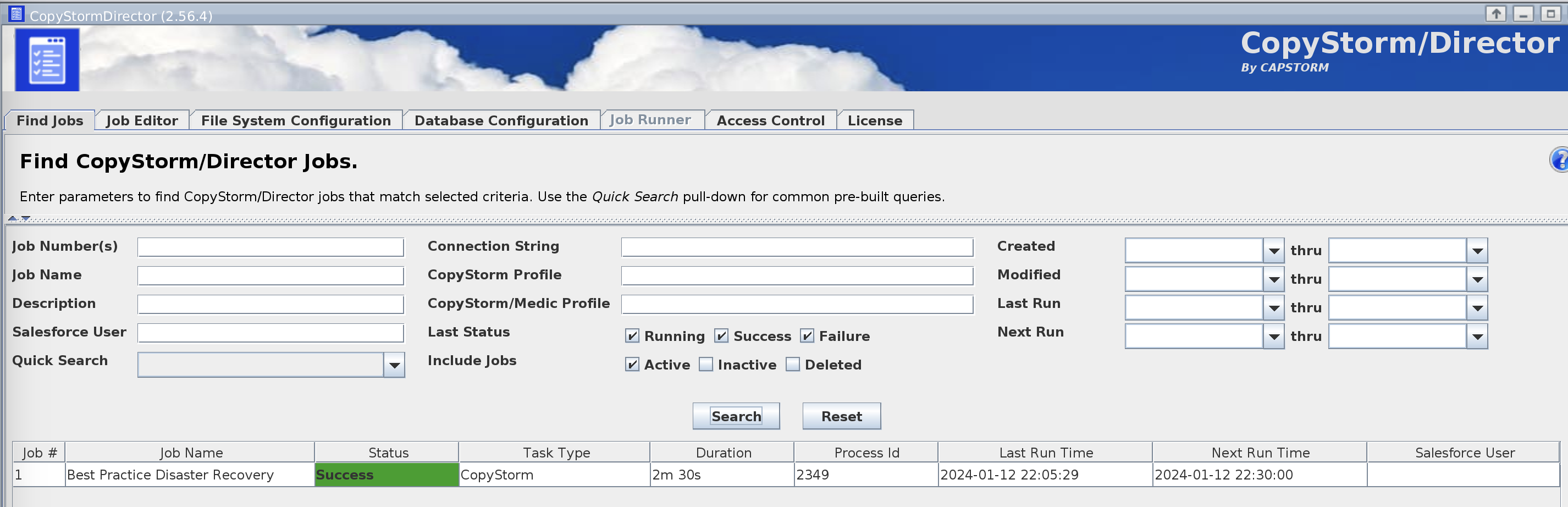 Quick Start Backup - Capstorm Learning Center